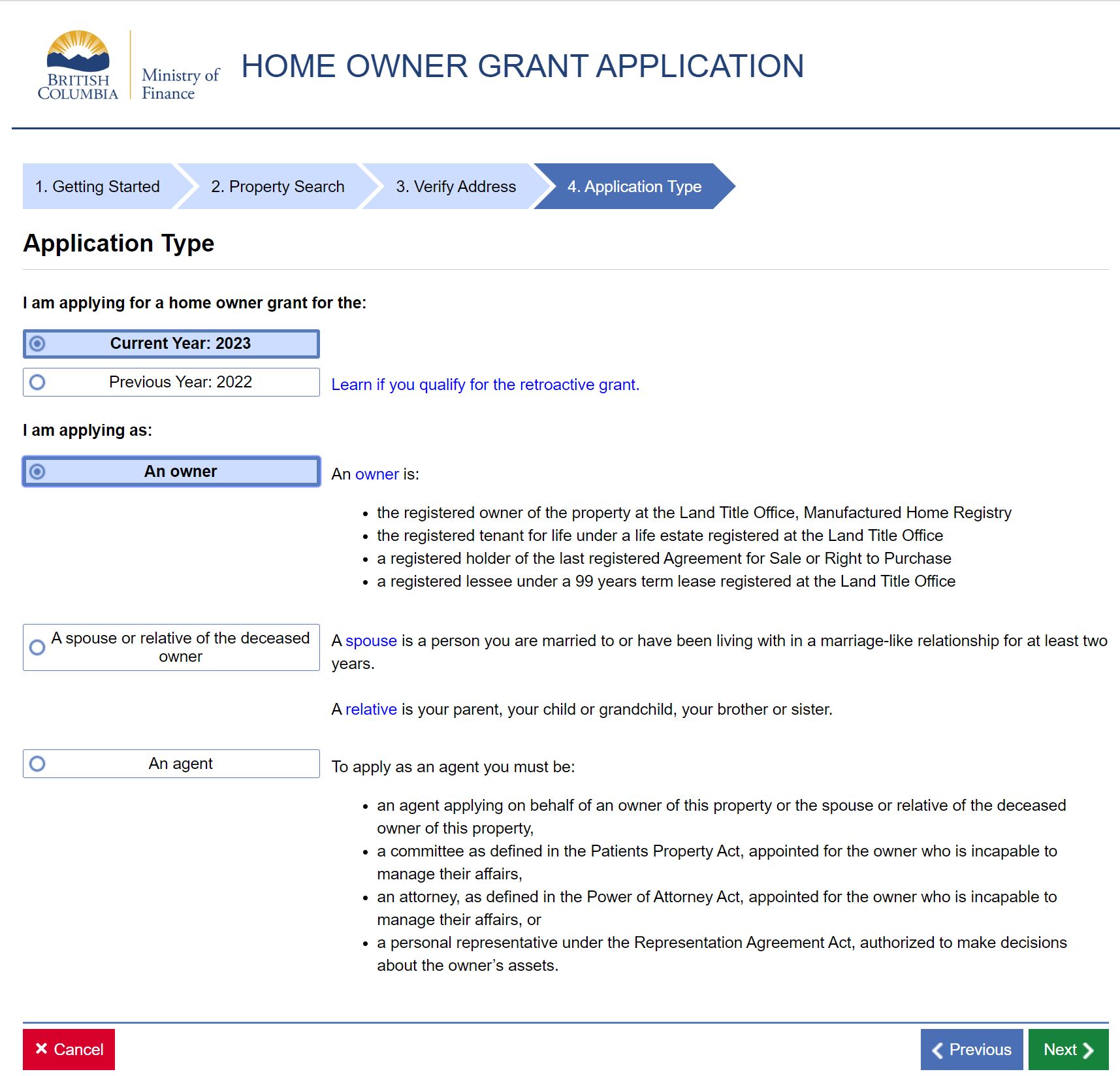 BC省屋主自住地税减免申请（The Home Owner Grant）